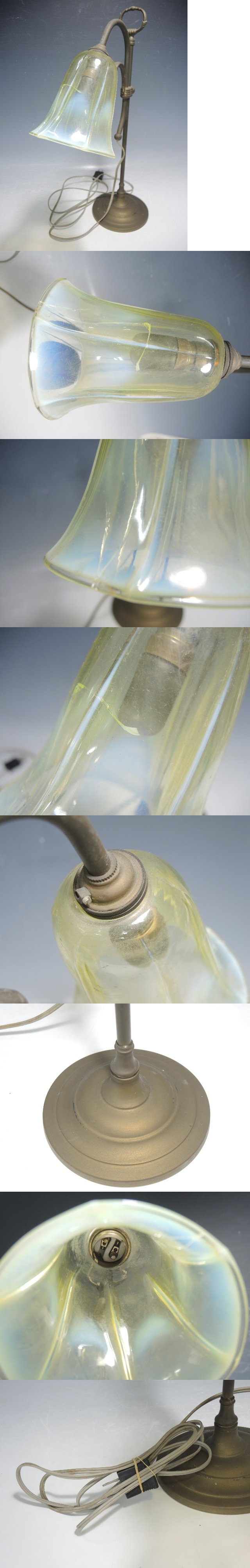 代購代標第一品牌－樂淘letao－802/ スタンドランプ ガラス 銅製 アンティーク インテリア 照明器具 難有 ジャンク品